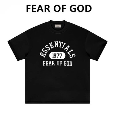 FEAR OG GOD复线ESSENTIALS美式1977潮牌FOG宽松情侣短袖T恤男女