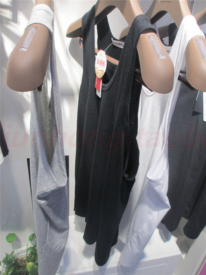 全棉无袖运动风汗衫大码打底内衣