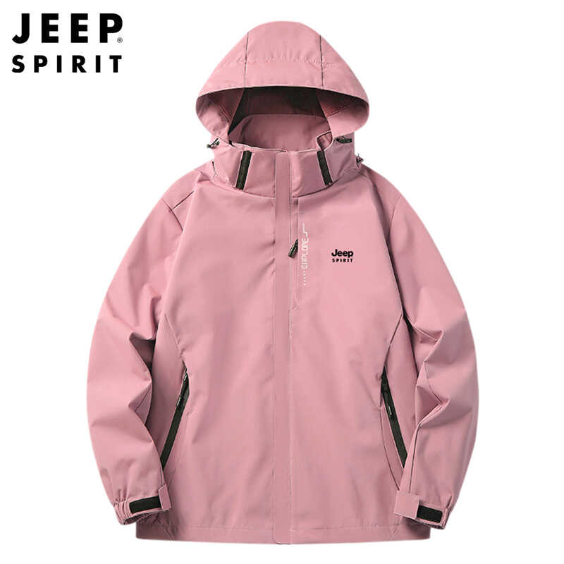 JEEP SPIRIT夹克春秋情侣休闲运动外套青年情侣时尚透气上衣