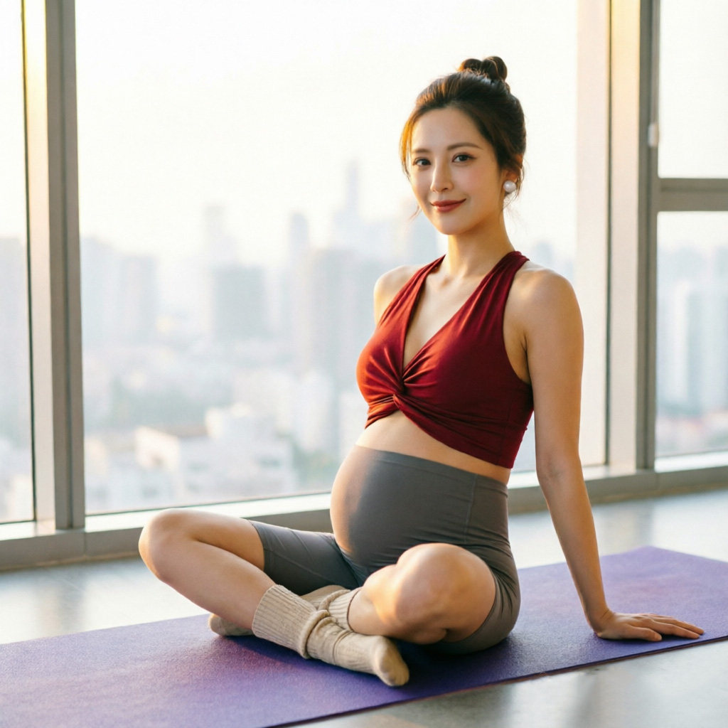 孕妇新款外穿普拉提带胸垫健身套装训练瑜伽服上衣绝美运动背心女
