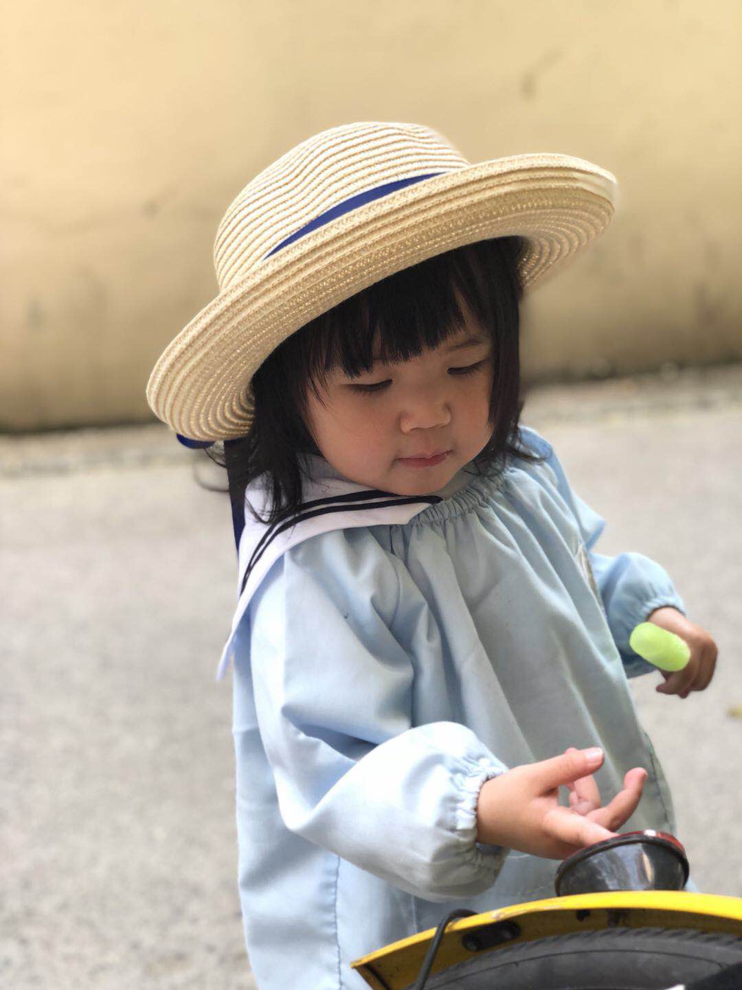 夏季宝宝草帽男女童帽子大檐防晒遮阳帽渔夫帽