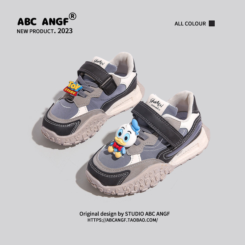 ABC ANGF官网儿童运动鞋2023年秋季新款女童鞋男童鞋子炸街阿甘鞋_虎窝淘