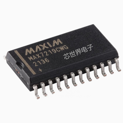 集成电路MAX7219EWG MAX7219CWG 封装WSOP-24 LED显示驱动器ic