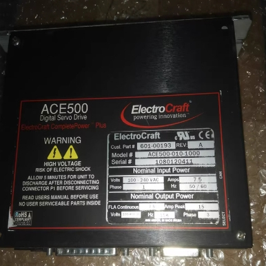 ElectroCraft ACE500 伺服驱动器  ACE500-010-1000