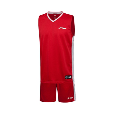 李宁个性户外套装男子球服透气