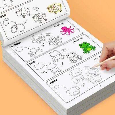 How to Draw Animals Step-by-Step Drawing Book- Learning Pain
