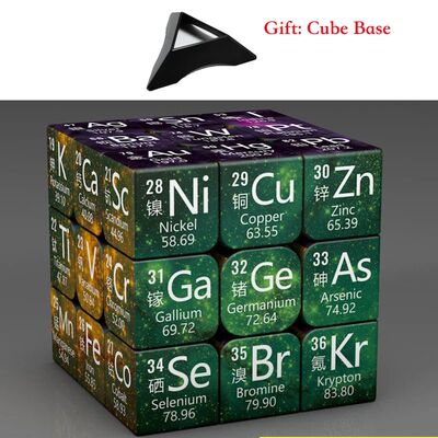 3x3x3 Magic Puzzle Cube Math Chemistry Element Physical Kids