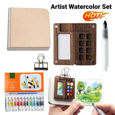 Portable Travel Watercolor Set Schmincke Watercolor 12/24 Co