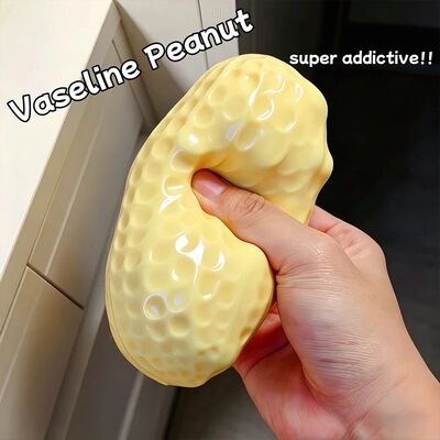Squishy Peanut Stress Ball Squeeze Toy No Rebound Buttery-So