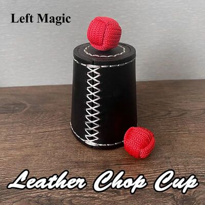 Chop Cup - Leather Magic Tricks Appear Vanish Ball Magician