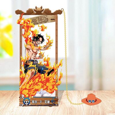 One Piece Metal Bookmarks with Cartoon Characters, Anime Acc