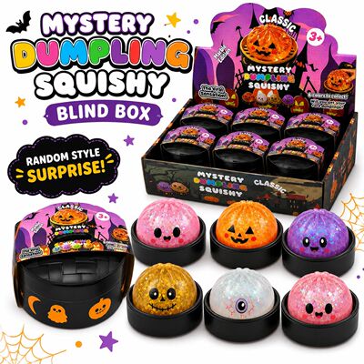Halloween Squishy Dumpling Set 1-5pcs Random Mystery Box Slo