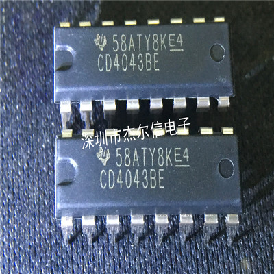 CD4043BE CD4043 TI DIP-16 全新进口原装 可直拍 出样