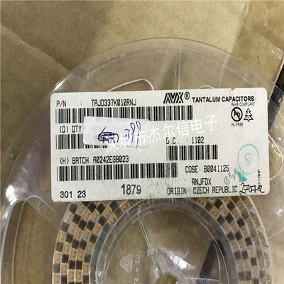 TAJD337K010RNJ 330UF 10V 10% 7343 AVX D型进口原装 可直拍出样