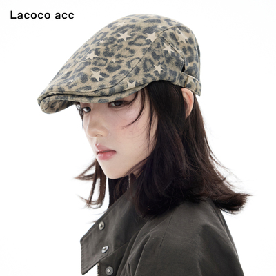 Lacoco豹纹星星前进帽