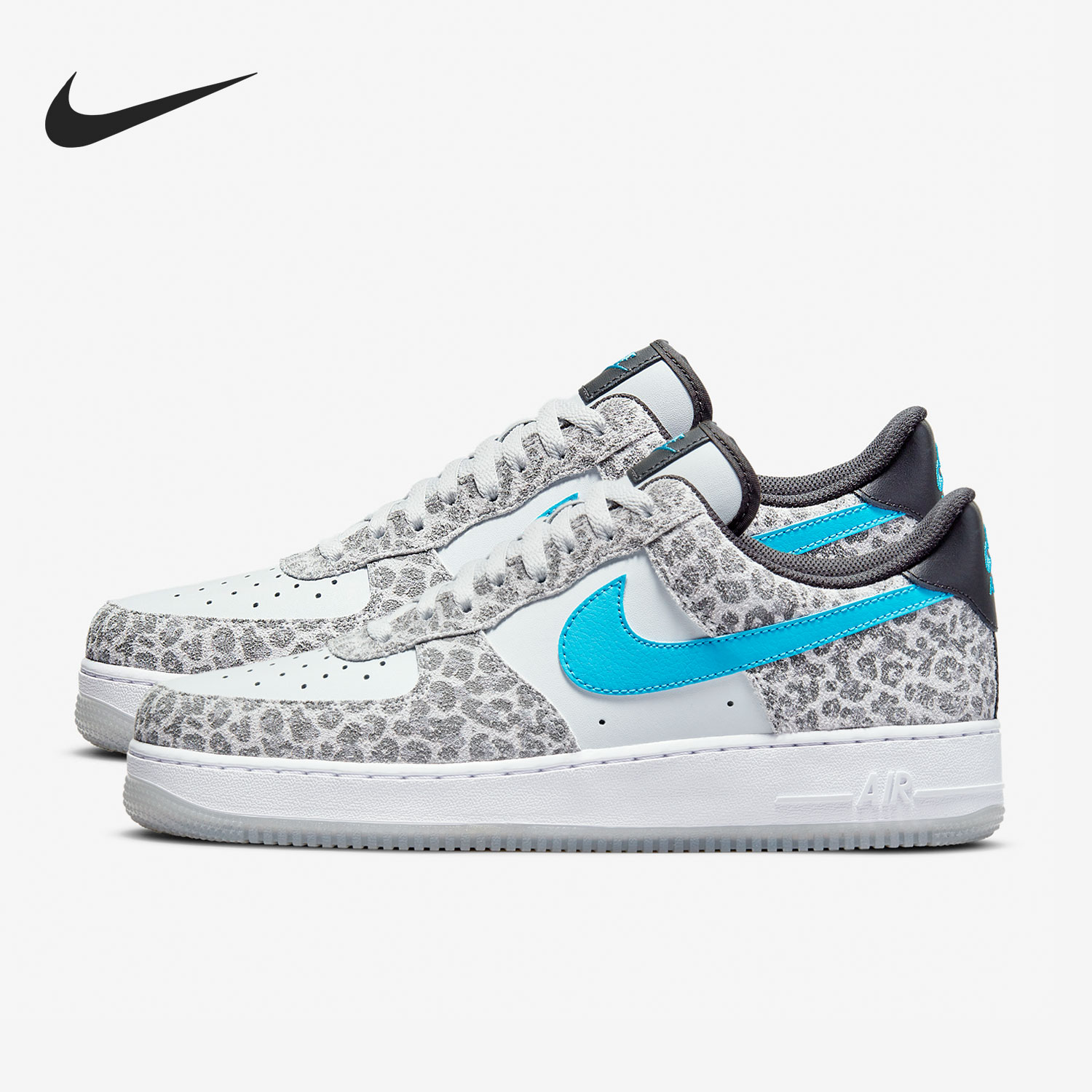 Nike/耐克正品Air Force 1 AF1豹纹空军一号男子板鞋DJ6192-001_虎窝淘
