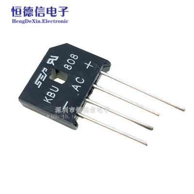 全新KBU808 整流桥SEP 扁桥 桥堆 800V/8A 直插DIP4 可直接拍下