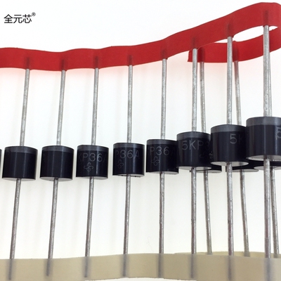 5KP36A 单向TVS瞬变抑制二极管 直插管 P600 R-6 36V 5000W