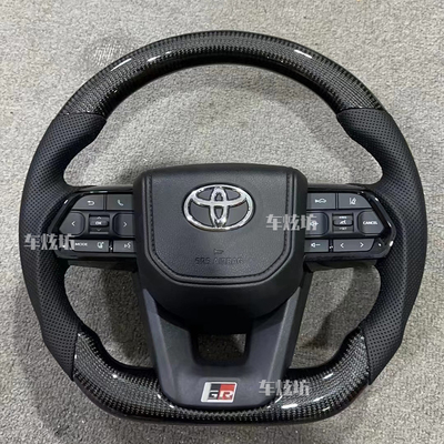 埃尔法酷路泽老改新碳纤维方向盘