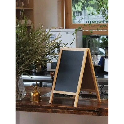 1pc Double-sided Foldable Advertising Drawing Board, Erasabl
