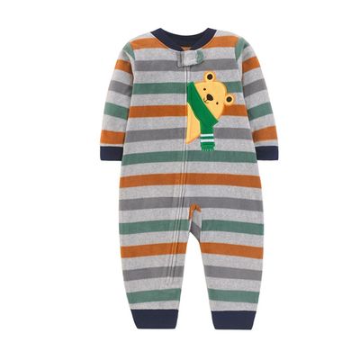 Winter Baby Rompers Clothes Zipper Fleece Warm Kids Girl Paj