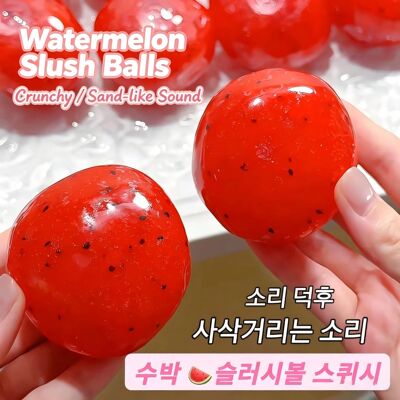 Fake Fruit Slush Balls Squeeze Fidget Toy Soft TPR Simulatio
