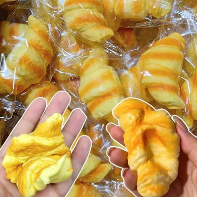 1/2/3Pcs Squishy Croissant Squeeze Toy Slow Rising Sticky St