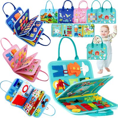 Montessori Busy Book Educational Toys For Toddler Portable A