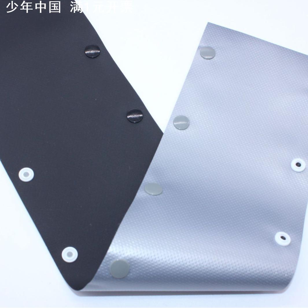 环保阻燃扣式结束带扣式套管钮扣保护带PC-60PC-80WB-60WB-80银黑