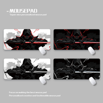 暗黑武士男生游戏鼠标垫超大防水电竞丝滑垫Samurai Dark deskmat