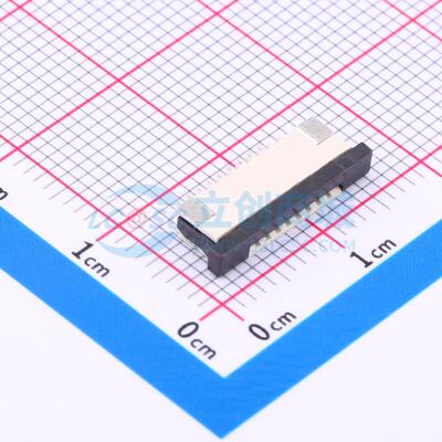 连接器 1.0-8P CTXJ-H2.5 119 SMD,P=1mm,卧贴 抽屉式 8P 下接