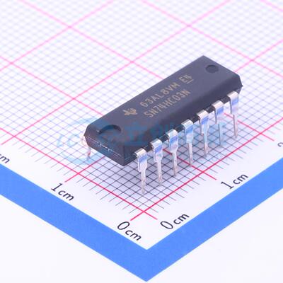 逻辑门 SN74HC03N DIP-14 原装正品 电子元器件配单