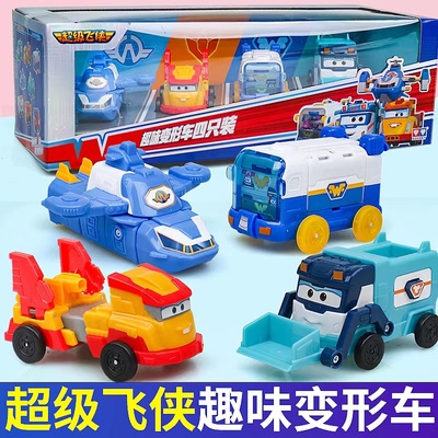 超级飞侠趣味变形车机器人金小卡