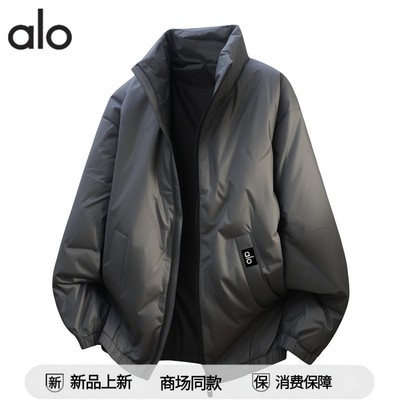 官方奥特莱斯】alo潮牌 冬季大码美式宽松男立领面包服羽绒服外套