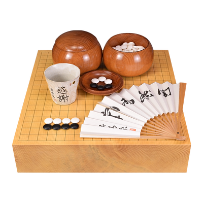 御圣围棋盘日本进口香榧木柾目95mm熊须碁磐店9662/9663/9664