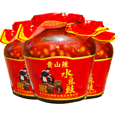 贵州酸辣水豆豉610g水酱豆凉拌菜大葱豆豉火锅蘸水调味料特产豆食