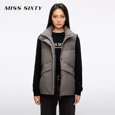 【七七酱直播间】【保暖90鹅绒】Miss Sixty羽绒背心马甲宽松拉链