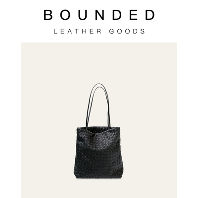 Bounded有界 羊皮编织托特包大容量2025新款轻便通勤腋下单肩包