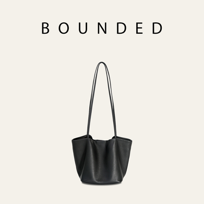 Bounded有界 小众羊皮水桶包休闲简约单肩腋下通勤菜篮子包