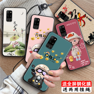适用荣耀Play4Pro手机壳honorPlay4Pro磨砂防滑保护套防手汗耐脏全包边硅胶外男女防爆防刮后盖软后壳非透明
