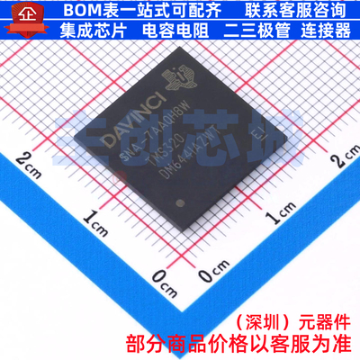 单片机(MCU/MPU/SOC) TMS320DM6441AZWT NFBGA-361 TI/德州 原装