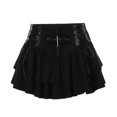 自制暗黑哥特系带蓬蓬蛋糕裙