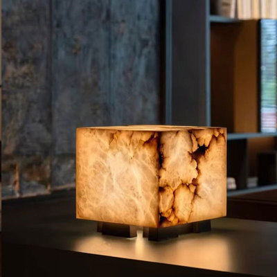 中古风西班牙云石台灯 设计师客厅卧室装饰家用过道走廊床头台灯