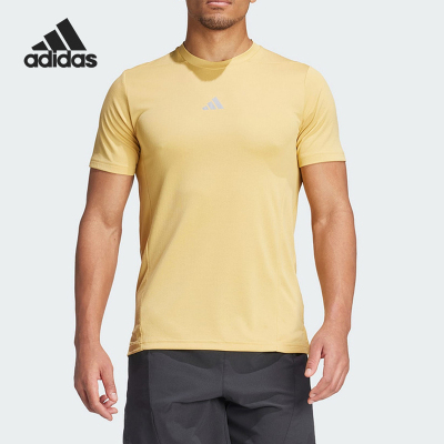 阿迪达斯男士透气运动短袖