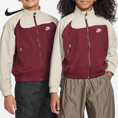Nike/耐克正品春季新款大童防风休闲运动夹克外套FN9134-619