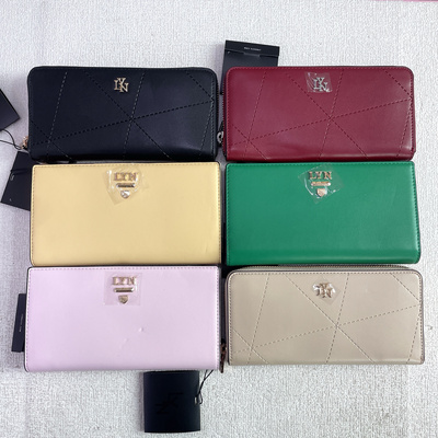 外贸尾货出泰国lyn多卡位多功能拉链长款钱包