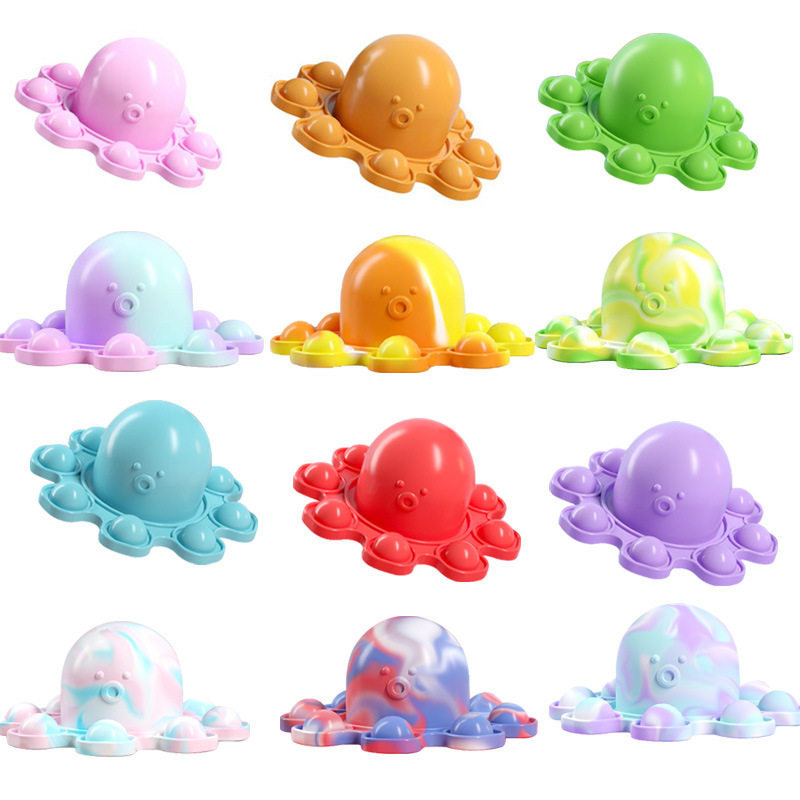 Reversible Octopus Pop It fidget toys popit八爪鱼玩具章鱼_虎窝淘