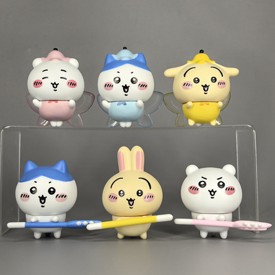 自嘲熊chiikawa吉伊卡哇乌萨奇小八飞鼠吉伊桌面摆件盲盒可爱公仔