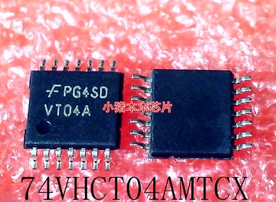 74VHCT04AMTCX     74VHCT04     丝印:VT04A   TSSOP14    新的