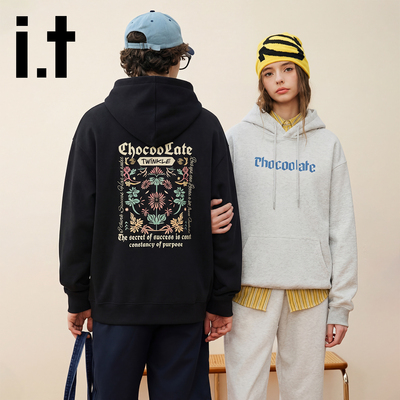 CHOCOOLATE美式连帽卫衣情侣款